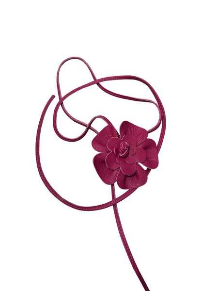Flower Medium Belt- Fuschia – Relish New Orleans